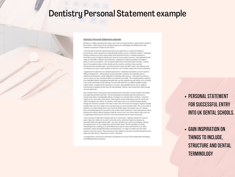 Personal Statement E-book Guide + 3 Example Statements Medicine ...