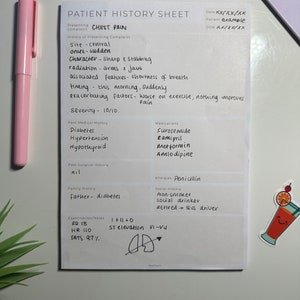 ULTIMATE Medical/nursing School Notepad Bundle - Revision, History ...