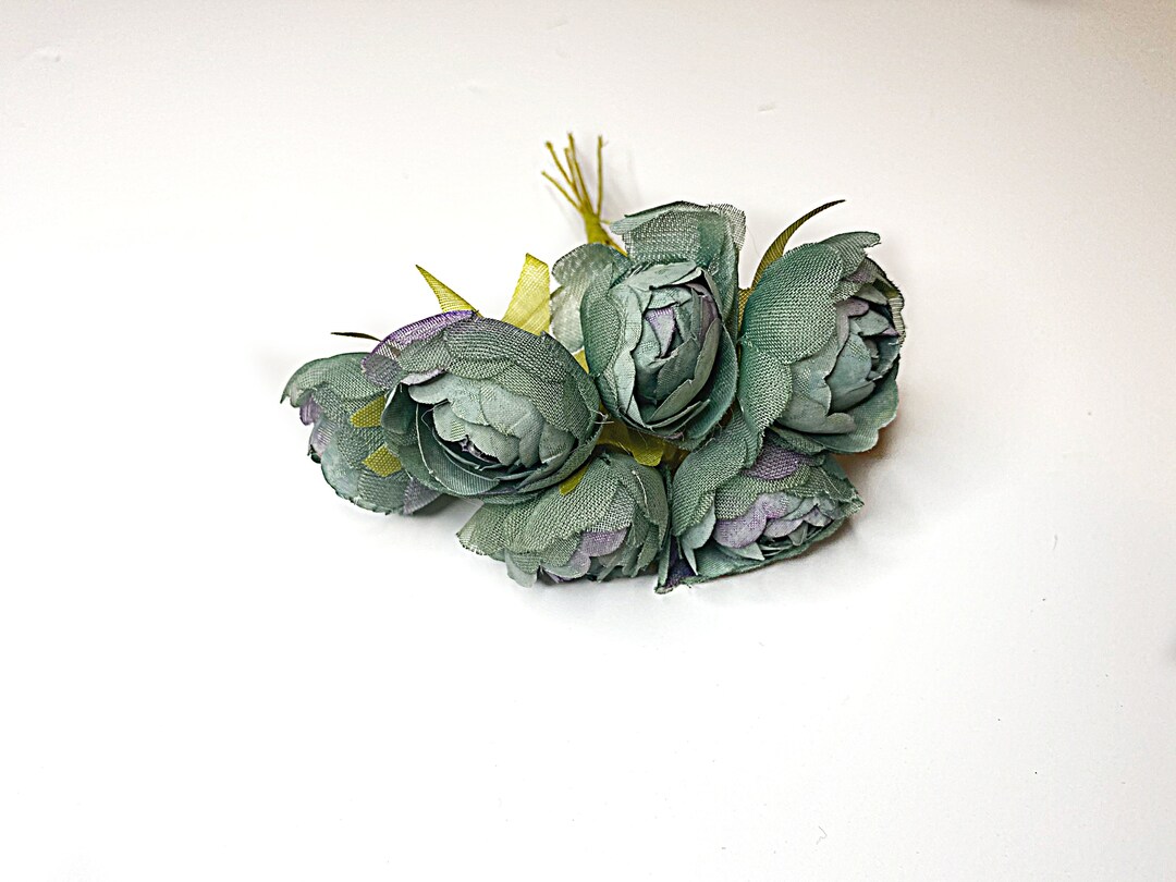 Dusty Green Roses Artificial Roses Artificial Floral Small - Etsy
