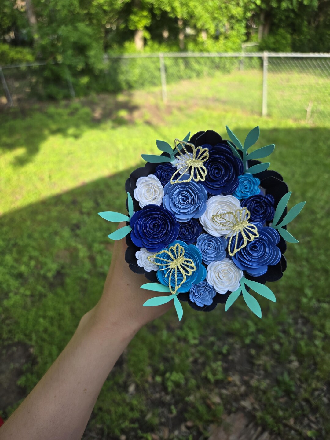 Eternal Flower Bouquet | Eternal Flowers | Blue Flowers | Gift for Her ...