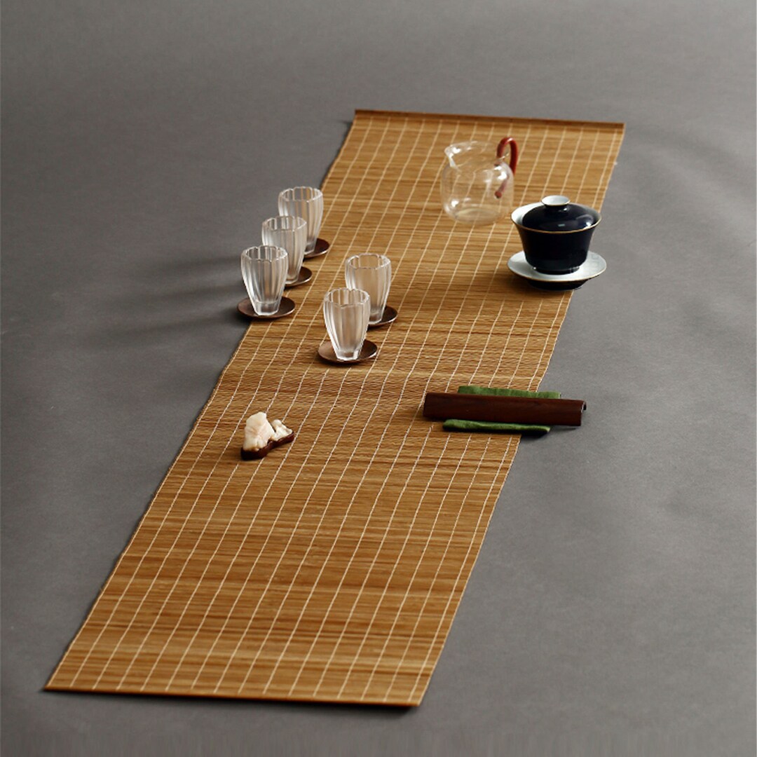 All Natural Handmade Bamboo Tea Mat, Place Mat, Tea Set Accessory in ...