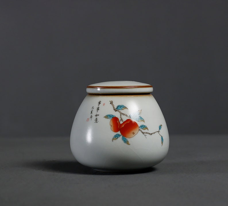 Handmade Ruyao/ru Kiln Small Size Porcelain Tea Canisters Tea - Etsy