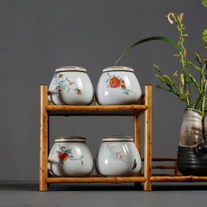 Handmade Ruyao/ru Kiln Small Size Porcelain Tea Canisters Tea - Etsy