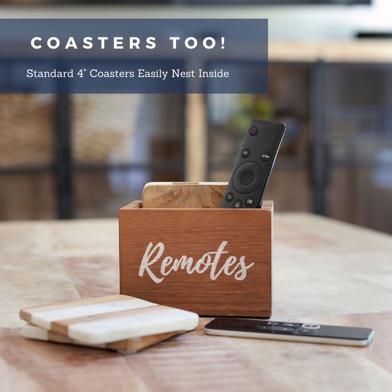 Farmhouse Remote Caddy Farmhouse Decor Wooden Organizer - Etsy