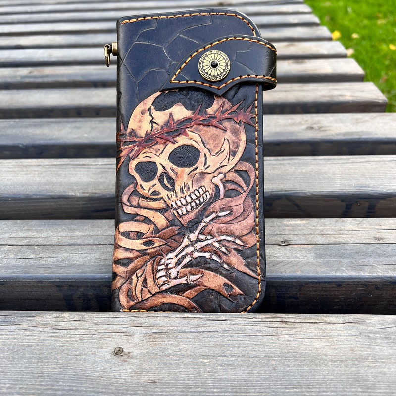 Skull Wallet - Etsy