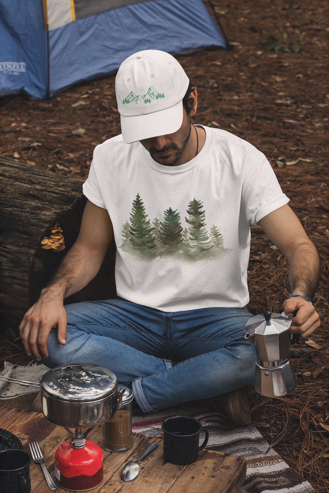 Pine Tree Shirt - Pine Tree Tshirt for Men - Tree Line T Shirt for ...