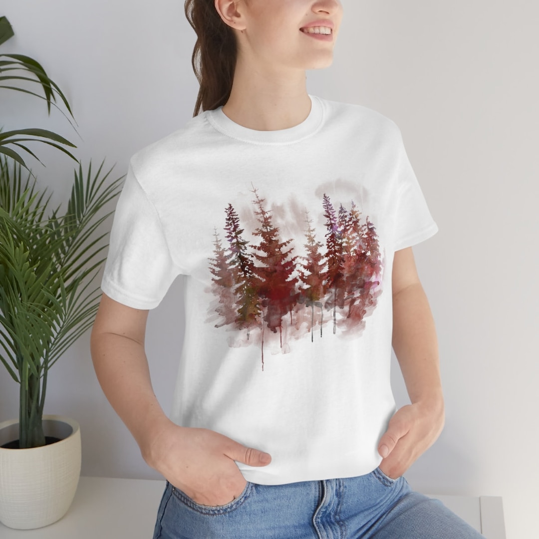 Pine Tree Shirt - Pine Tree Tshirt for Men - Tree Line Tee - Tree Tee ...