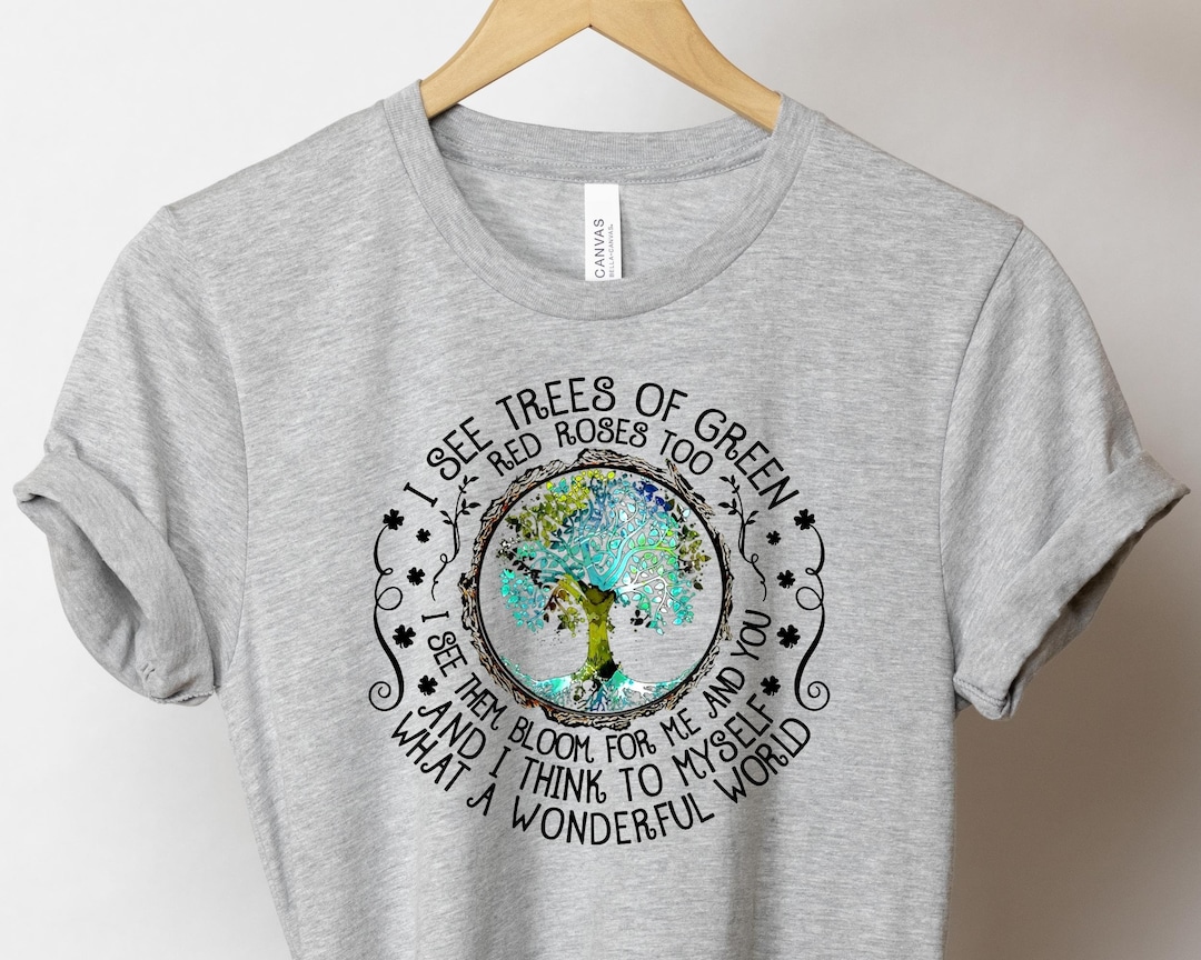 What a Wonderful World Shirt- Unisex Short Sleeve Tee, Louis Armstrong ...