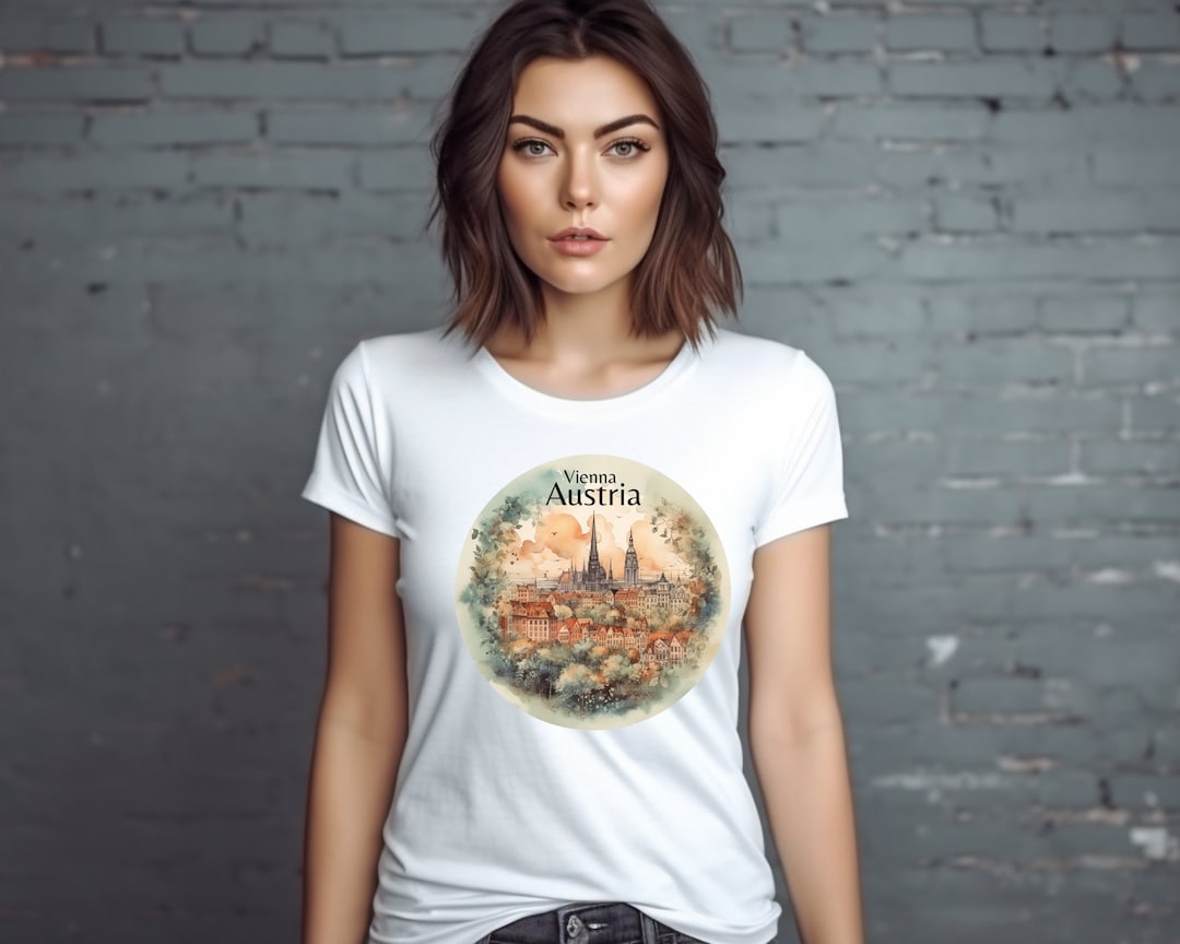 Vienna Austria Shirt - Skyline Shirt, Vienna Shirt, Austria Shirt ...