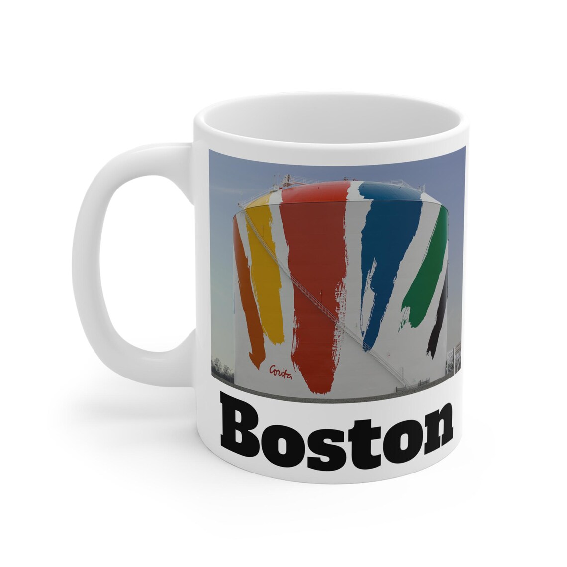 BOSTON Massachusetts - Coffee/tea Mug 11oz Souvenir-water Tank-quincy ...