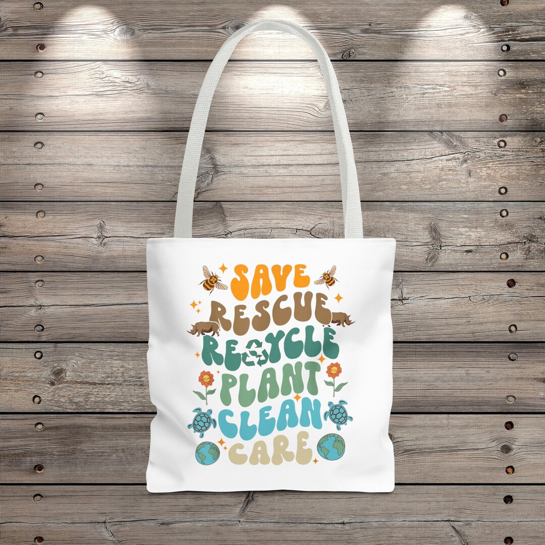 EARTH - Canvas Tote Bag, Planet Tote, Save the Earth, Polyester Tote ...