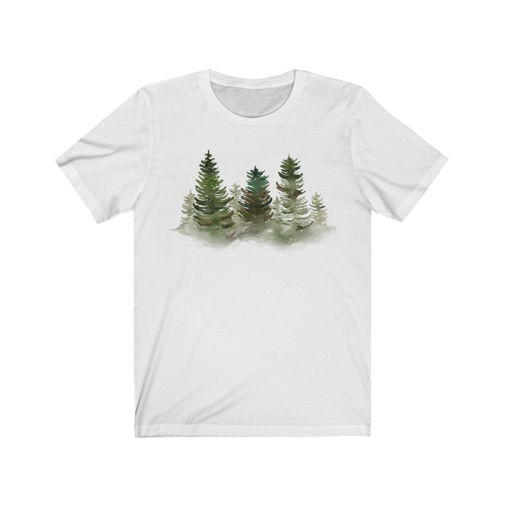 Pine Tree Shirt Pine Tree Tshirt for Men Tree Line T Shirt - Etsy