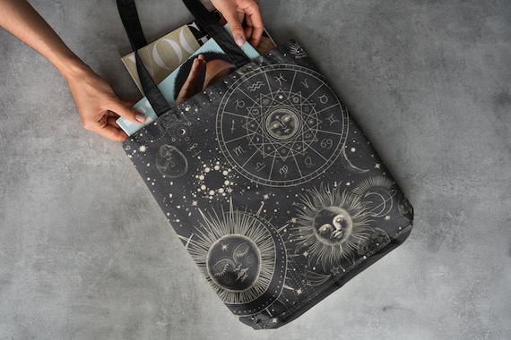 ZODIAC-AOP Tote Bag-star Sign-horoscope-celestial-great Gift | Etsy
