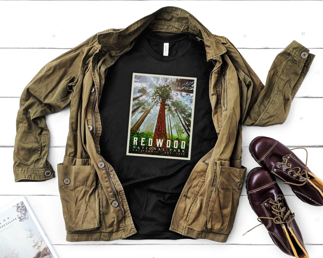 Redwood National Park Unisex Short Sleeve Tee California - Etsy España