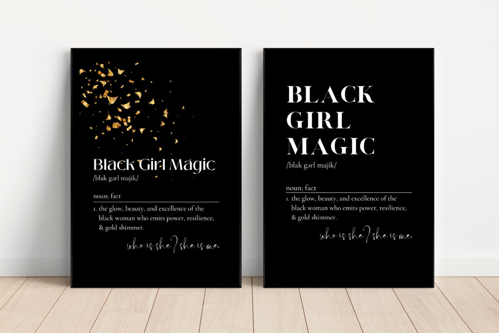 Black Girl Magic Definition, Black Girl Magic Art, Minimalist Wall Art ...
