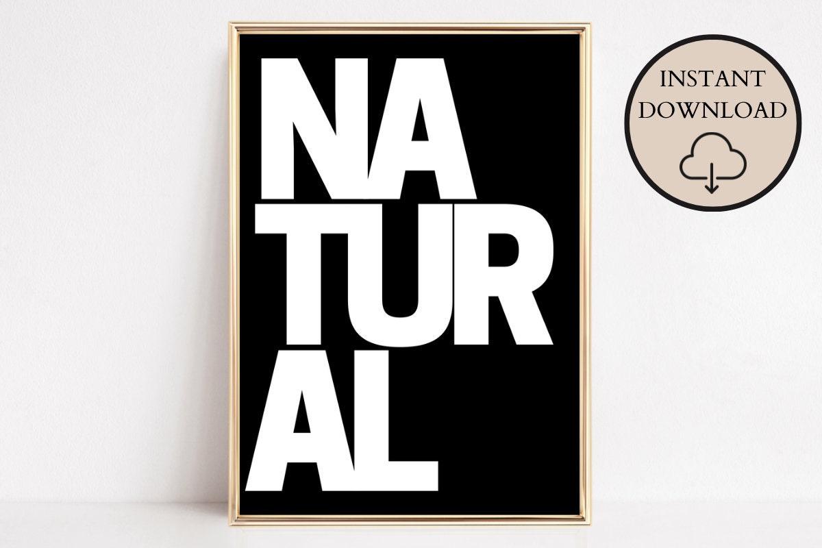 Natural Printable Wall Art, Black and White Art, Black Art, Black Woman ...