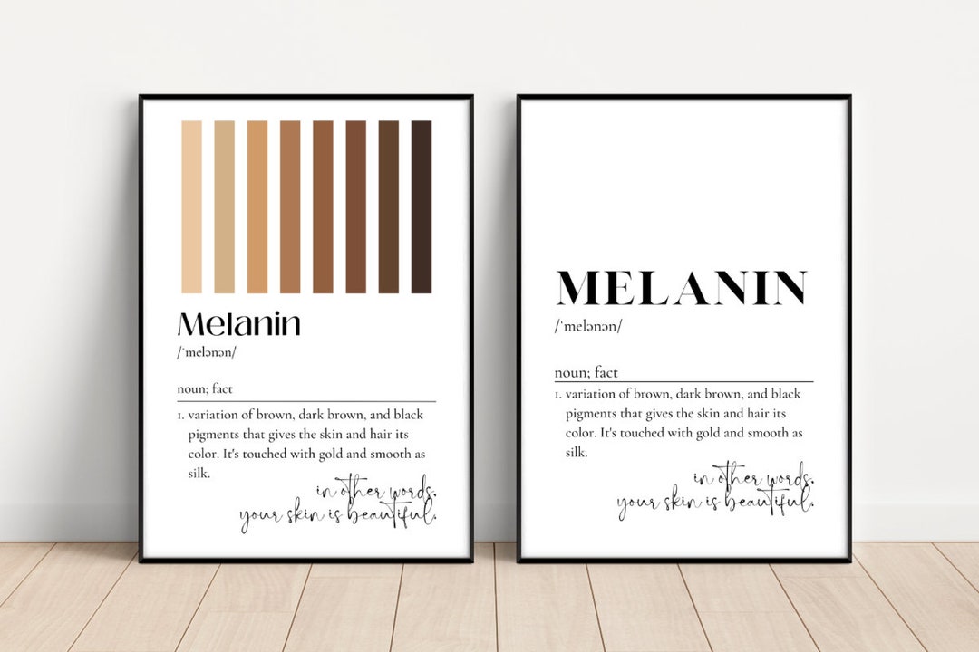 Melanin Definition Printable Art, Melanin Wall Art Print, African ...