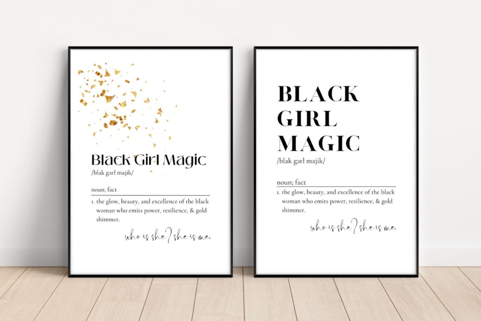 Black Girl Magic Definition Black Woman Art Daily - Etsy