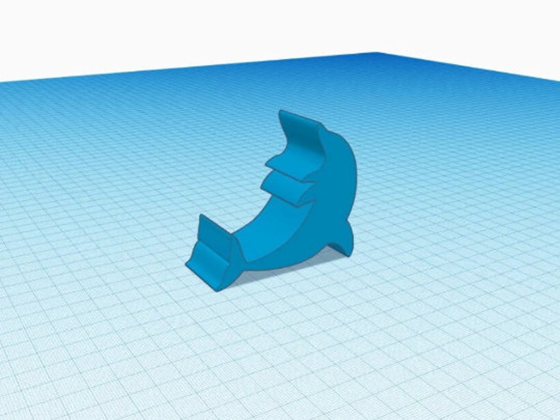 Cute Dolphin Cell Phone Stand STL File for 3D Print AND Gcode - Etsy