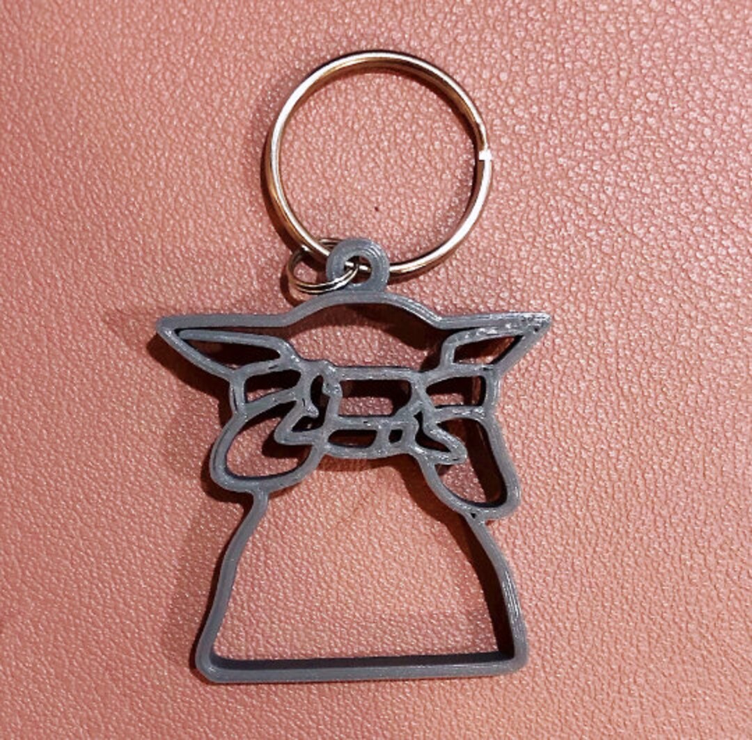 2 Baby Yoda Grogu Keychain Digital STL Gcode File for Creality Ender 3 ...