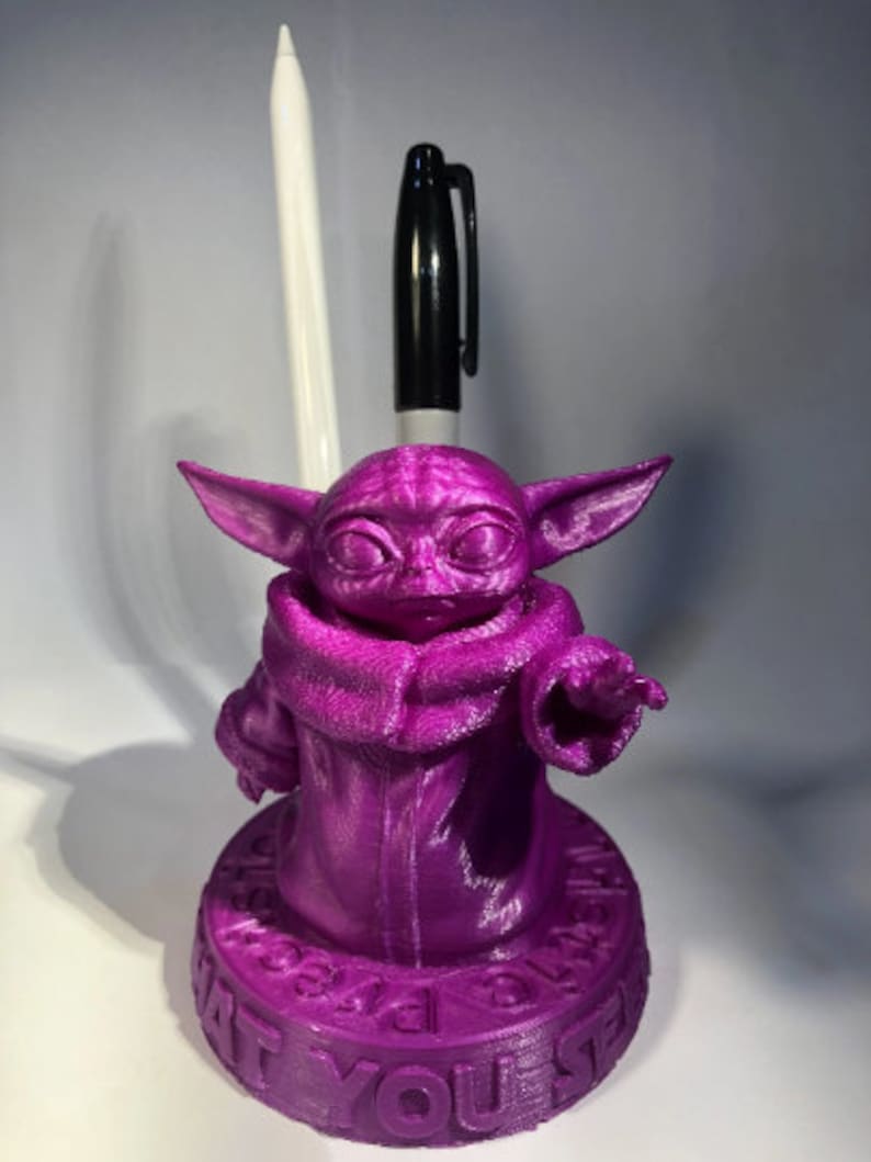 4 Yoda Pen Holder Gcode File for Creality Ender3 Longerlk4 Prusamk3s Anycubic Mega Zero 3D Print ...