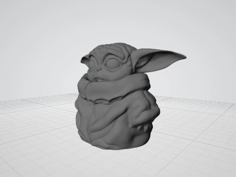 3" Baby Yoda STL / Gcode Digital File for Creality Ender3 Longerlk4 Prusamk3s Anycubic Mega Zero ...