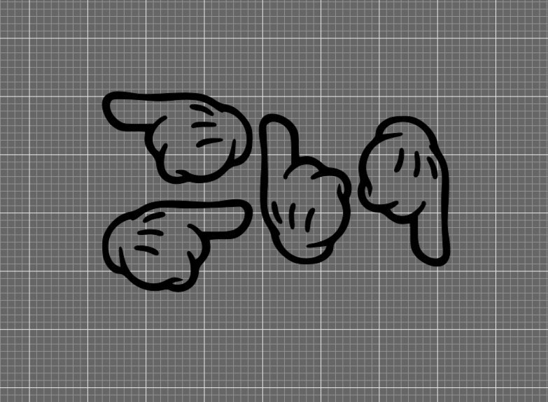 Mouse Hands SVG Set 1 for Cricut for Silhouette Cut File - Etsy