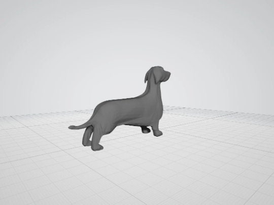 3.5 Dachshund Dog Low Poly Easy Print Gcode File for Creality Ender 3 ...