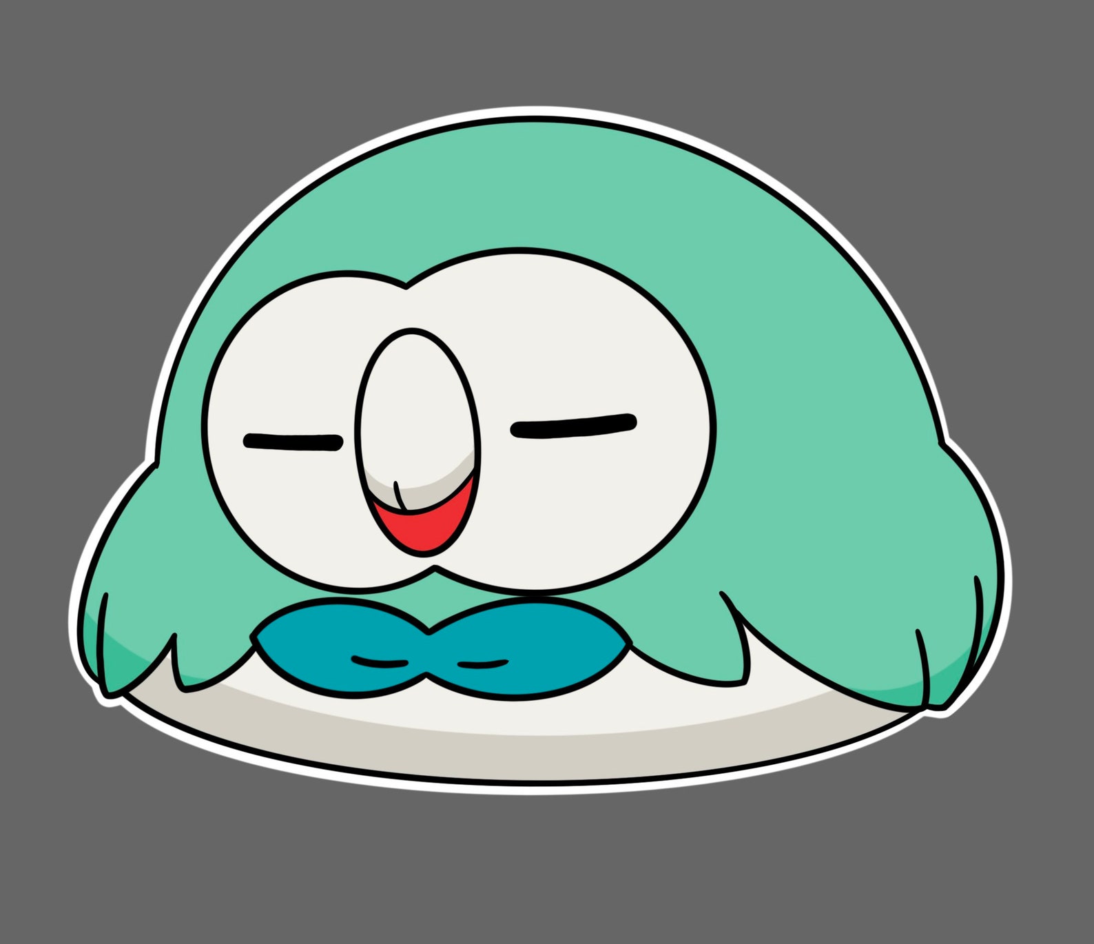 Sleeping Shiny Rowlet Vinyl Sticker - Etsy