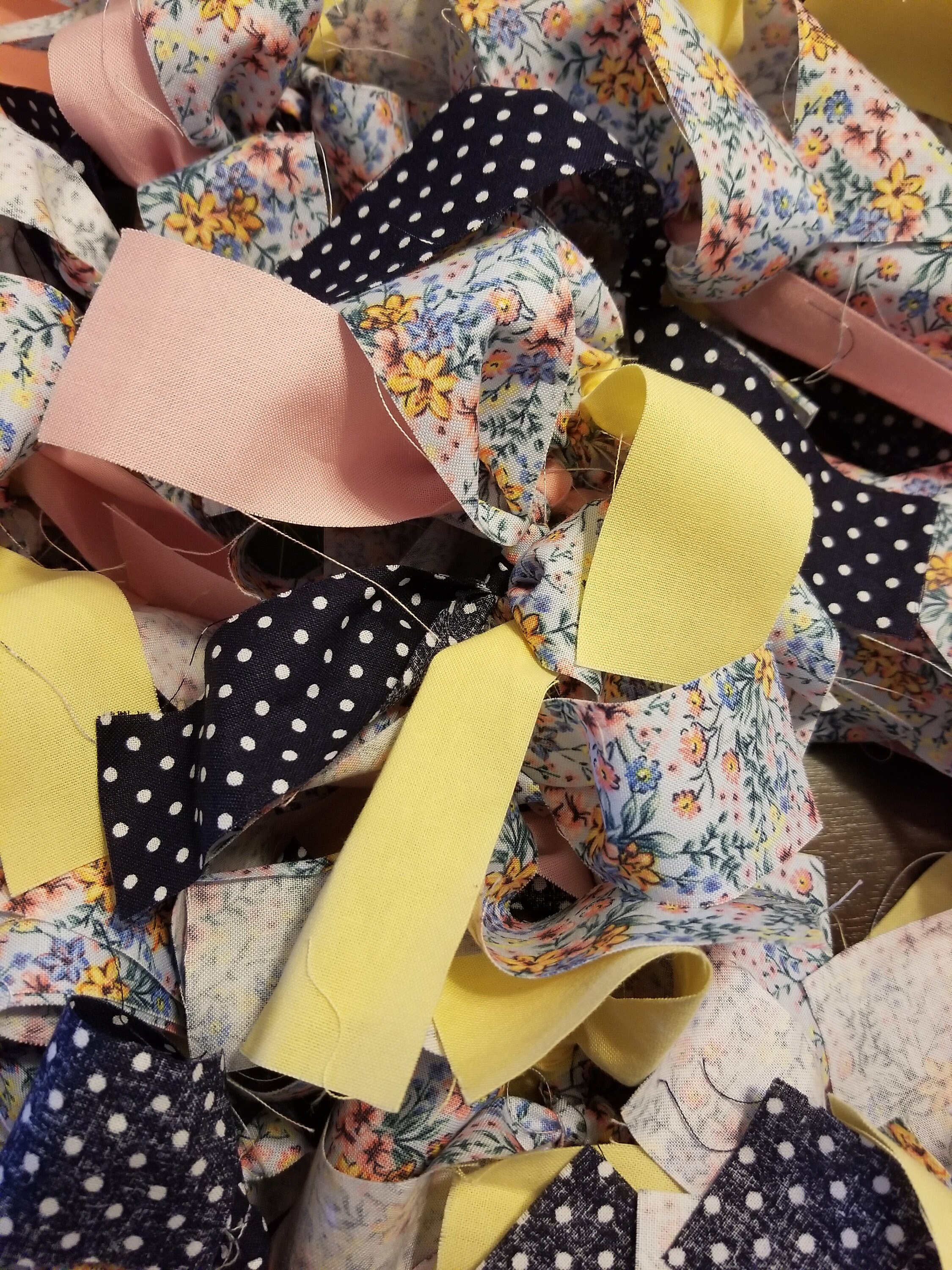 5' Rag Garland / Spring Garland / Farmhouse Garland / Easter / Summer ...