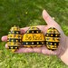 Set of 3 Bee Painted Rocks Be Kind Bumblebee Stones for Decoration ...