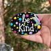 Be Kind Painted Rock Rainbow Multicoloured Polka Dot - Etsy