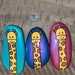 Hand Painted Colourful Giraffe Stone Holographic Colour Changing ...