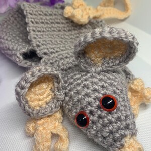 Squashed Rat Bookmark, Hand Crocheted, Quirky Mouse Bookmark, Ideal ...