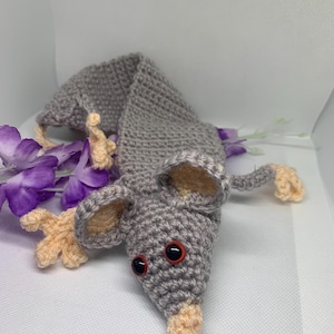 Squashed Rat Bookmark, Hand Crocheted, Quirky Mouse Bookmark, Ideal ...