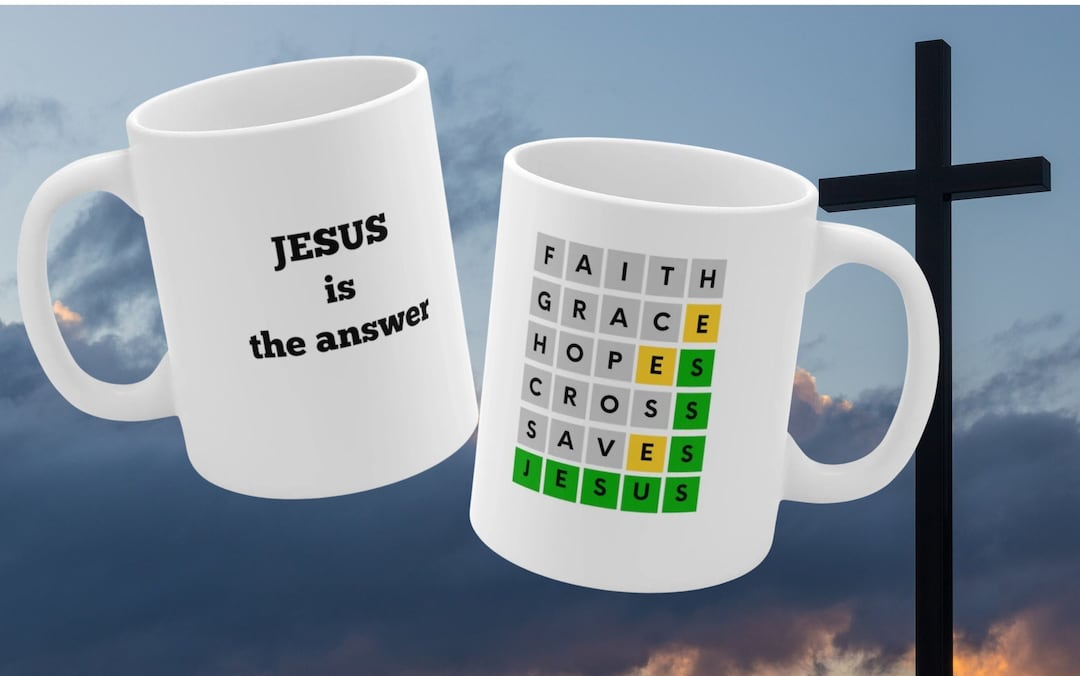 Jesus Wordle CUSTOMIZABLE - Wordle Message Mug - Religious Wordle ...