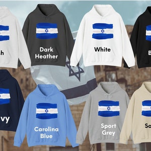 Israel Hoodie - Israeli Flag - I Support Israel - I Stand With Israel ...
