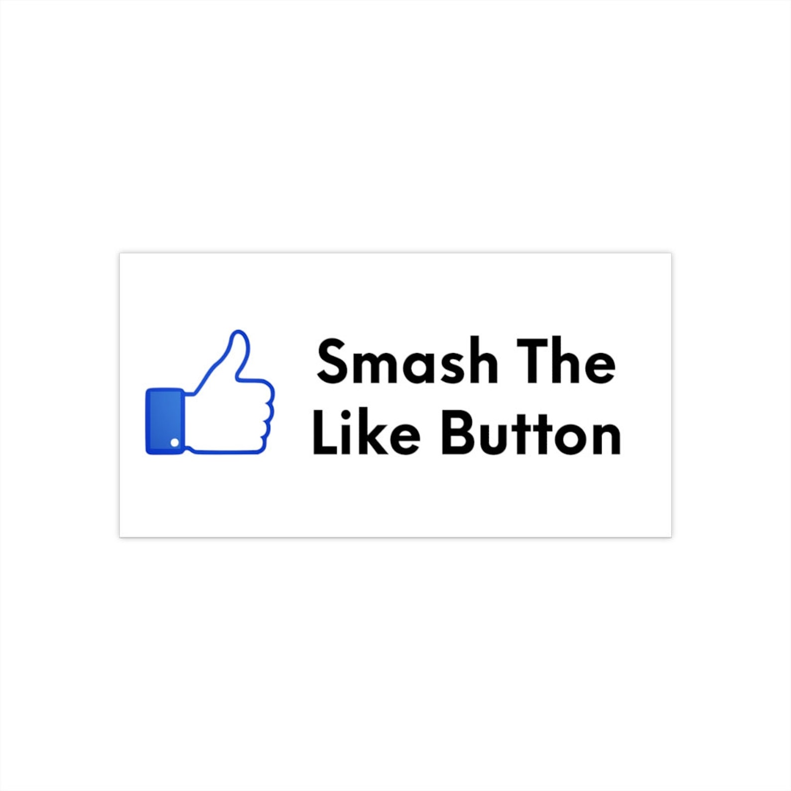 Smash the Like Button Youtuber Subscribe Bumper Sticker - Etsy