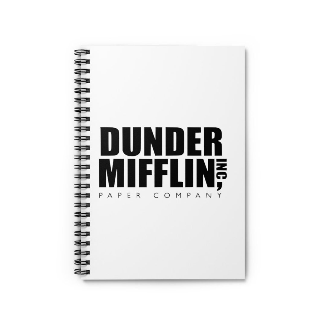 The Office - Dunder Mifflin Inc Paper Company - White Spiral Notebook ...