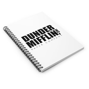 The Office - Dunder Mifflin Inc Paper Company - White Spiral Notebook ...
