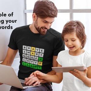 PERSONALIZED Wordle Tshirt - Father's or Mother's Day Wordle Shirt ...