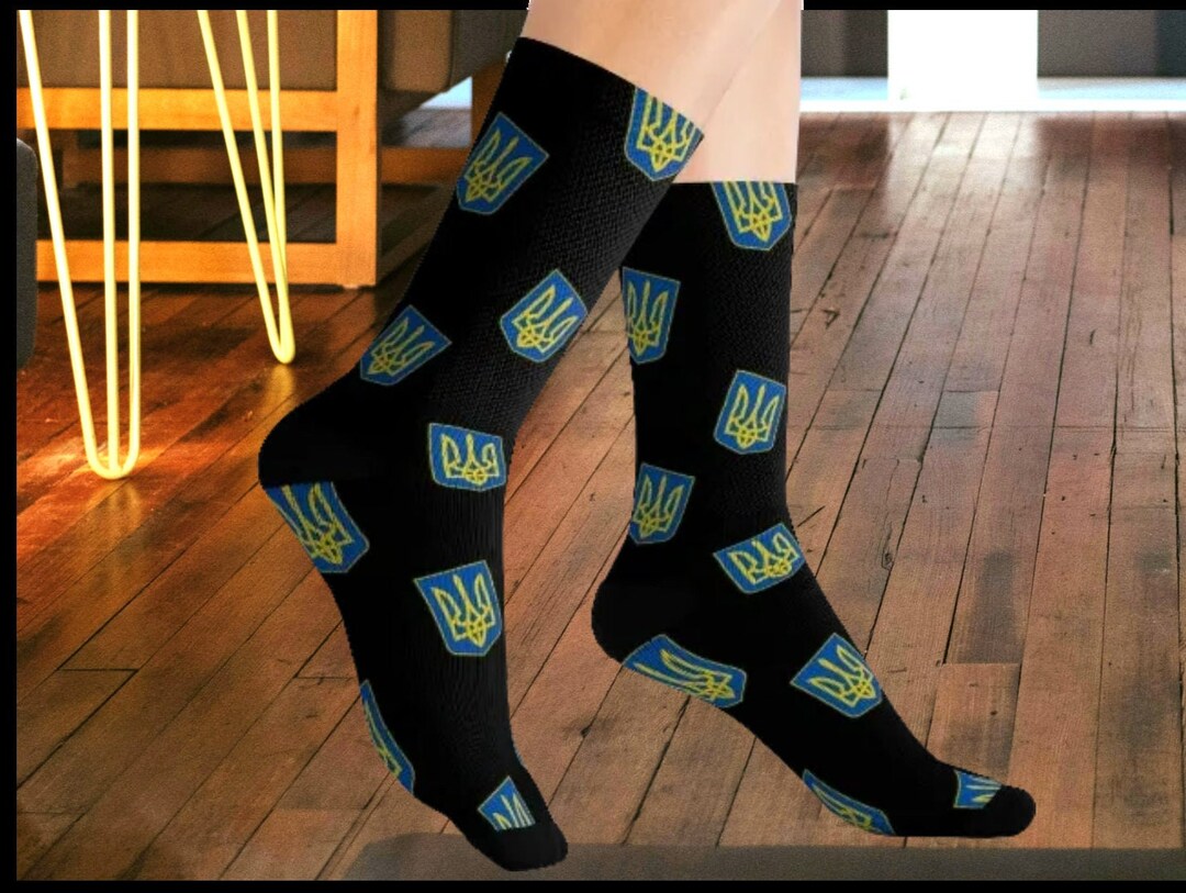 Ukraine Trident Socks - Ukraine Symbol - Support Ukraine - Ukraine ...
