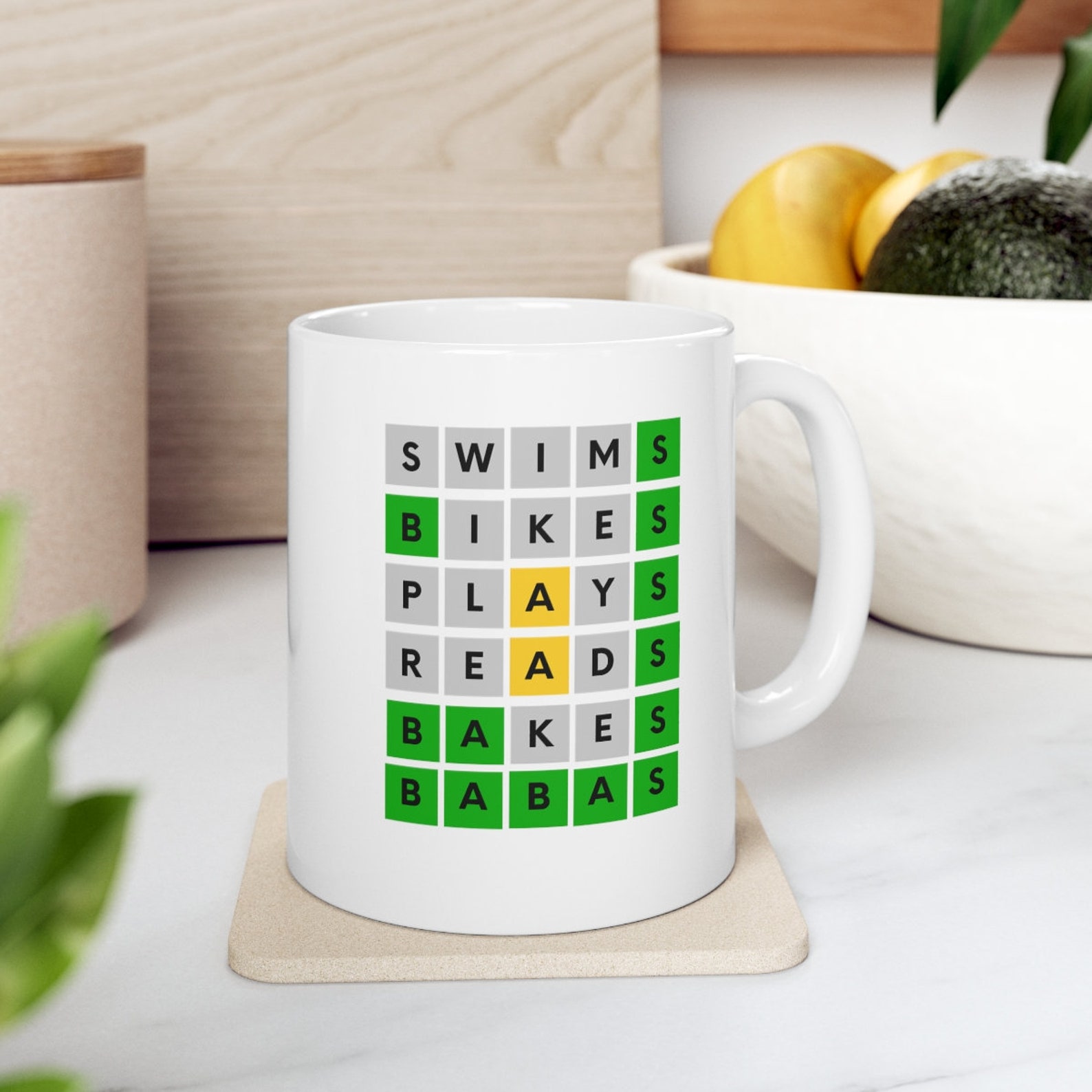 Personalized Wordle Mug Wordle Puzzle Meme Choose Words - Etsy