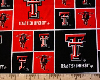Texas Tech Quilt Fabric - Etsy