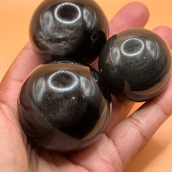 Obsidian Sphere - Etsy