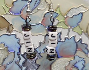 BTS Jin Inspired Dangle Earrings. K-pop / BTS/ Jin Earrings - Etsy