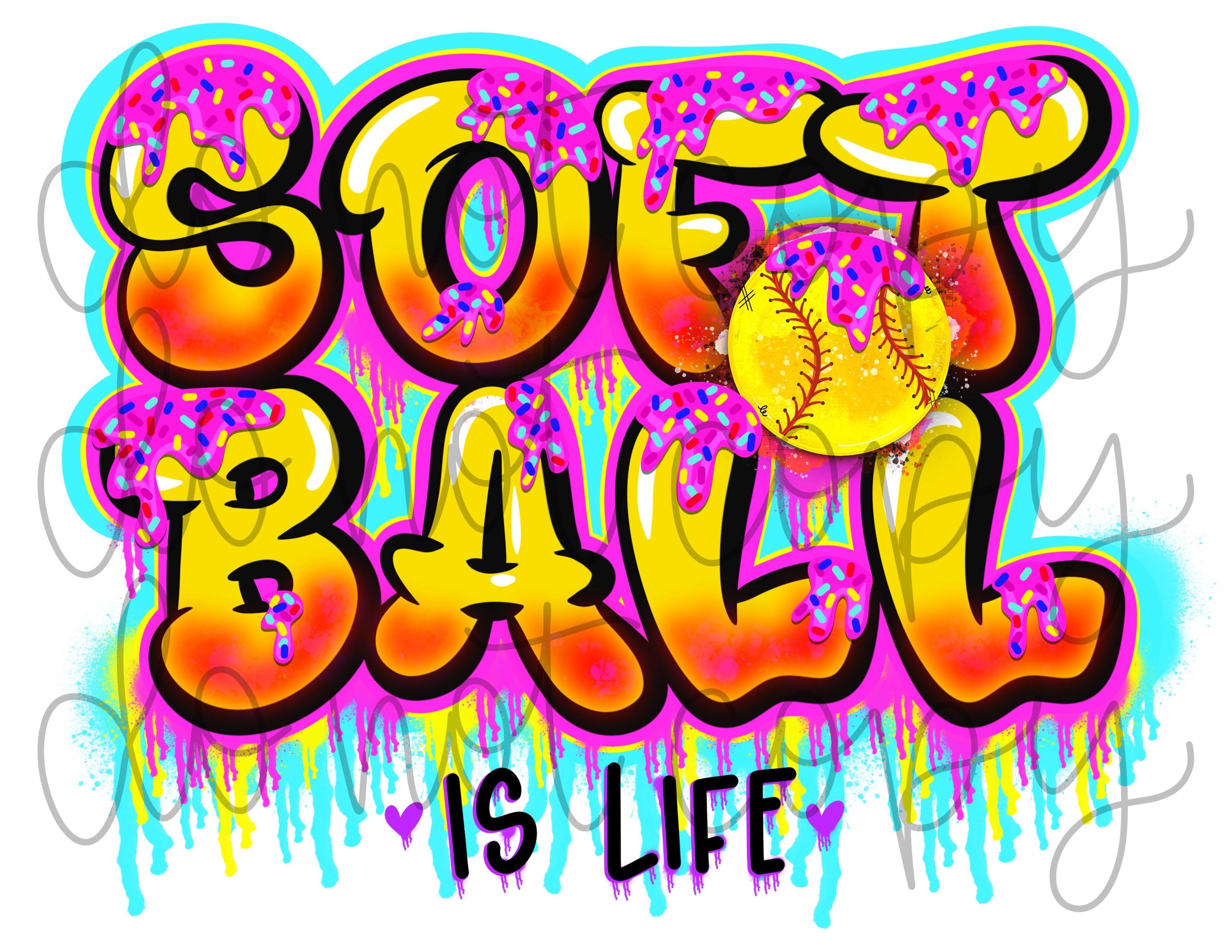 Softball Drip PNG - Softball Drip Shirt File - Softball Drip - Baseball ...