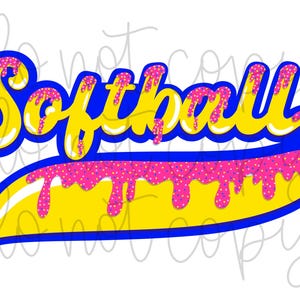 Softball Drip PNG - Softball Drip Shirt File - Softball Drip - Baseball ...