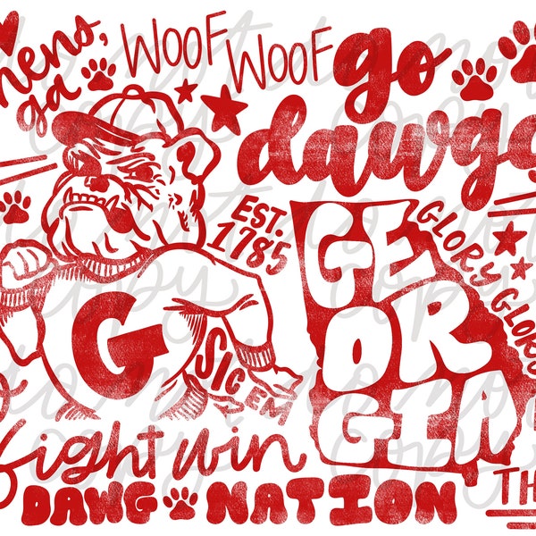 Georgia Bulldogs Svg - Etsy