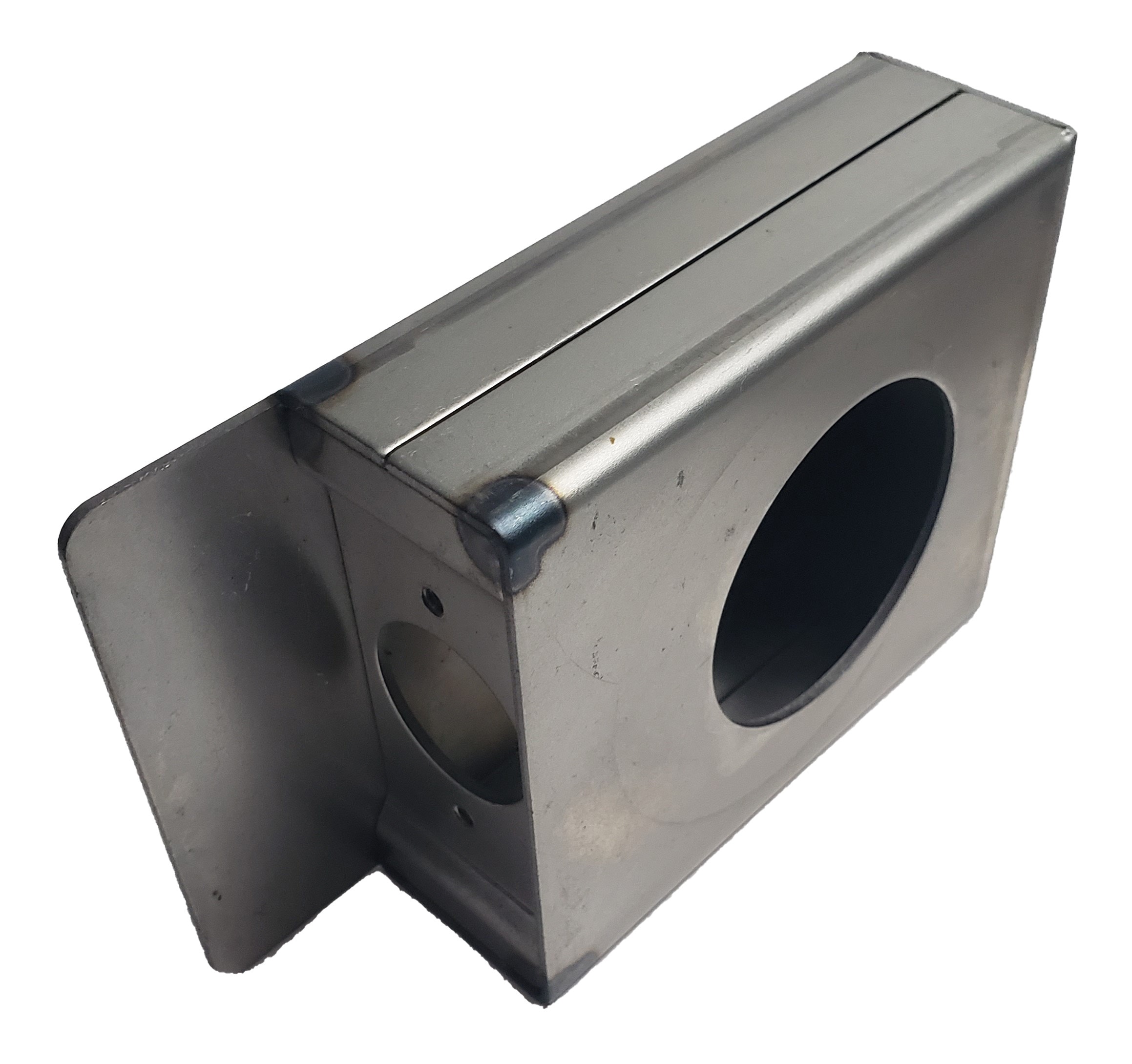 1 1/2" Single Hole Weldable Steel Lockbox for Doors and Gates (fits ...